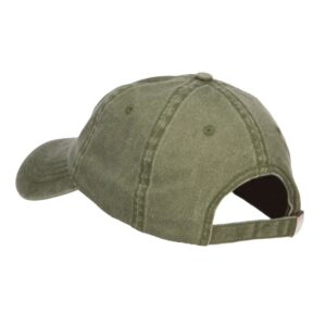 e4Hats.com US Navy Veteran Military Embroidered Washed Cap - Olive OSFM