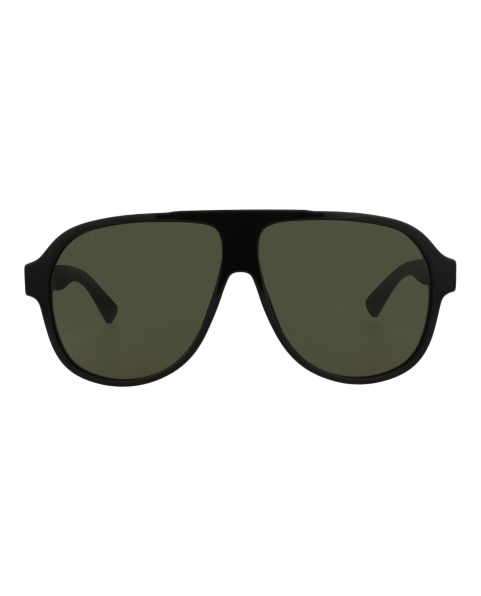 Gucci Urban Oversized Sunglasses, Lens-59 Bridge-11 Temple-145, Black / Green / Black