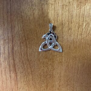 Jewelry Trends Celtic Dragon Trinity Knot Sterling Silver Pendant