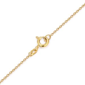 MORGAN & PAIGE 18K Yellow Gold Plated .925 Sterling Silver 12mm Bean Necklace, 18"