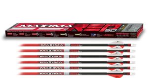 carbon express maxima red sd carbon arrow - 6 pack, black & red, 350 (50871)