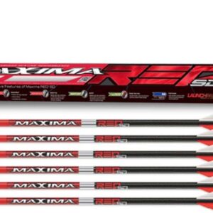 Carbon Express Maxima Red SD Carbon Arrow - 6 Pack, Black & Red, 350 (50871)