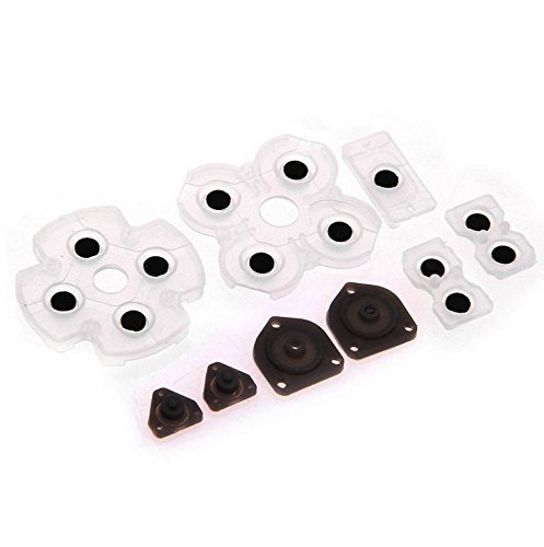 Ambertown 1 Set Silicone Conductive Rubber Pads for Sony Playstation 4 PS4 Controller for Dualshock 4 Buttons Repair Replacement Part