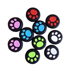 Analog Silicone Thumb Stick Grips Cap Joystick ThumbSticks Caps Cover for PS4 PS3 Xbox One Xbox 360 PS2 Game Controllers (4 x Pink Cat Dog Paw)