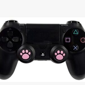 Analog Silicone Thumb Stick Grips Cap Joystick ThumbSticks Caps Cover for PS4 PS3 Xbox One Xbox 360 PS2 Game Controllers (4 x Pink Cat Dog Paw)