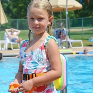 Swim Float Kids Back Belt: Pool Bubble Water Device Trainer