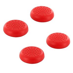 analog silicone thumb stick grips joystick cap cover for ps4 ps3 ps2 xbox 360 xbox one game controllers ( 4 pcs red)