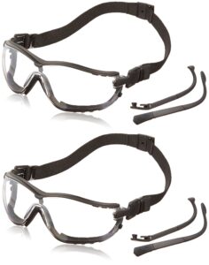 pyramex v2g safety glasses (clear anti-fog lens gb1810st) (2 pair)