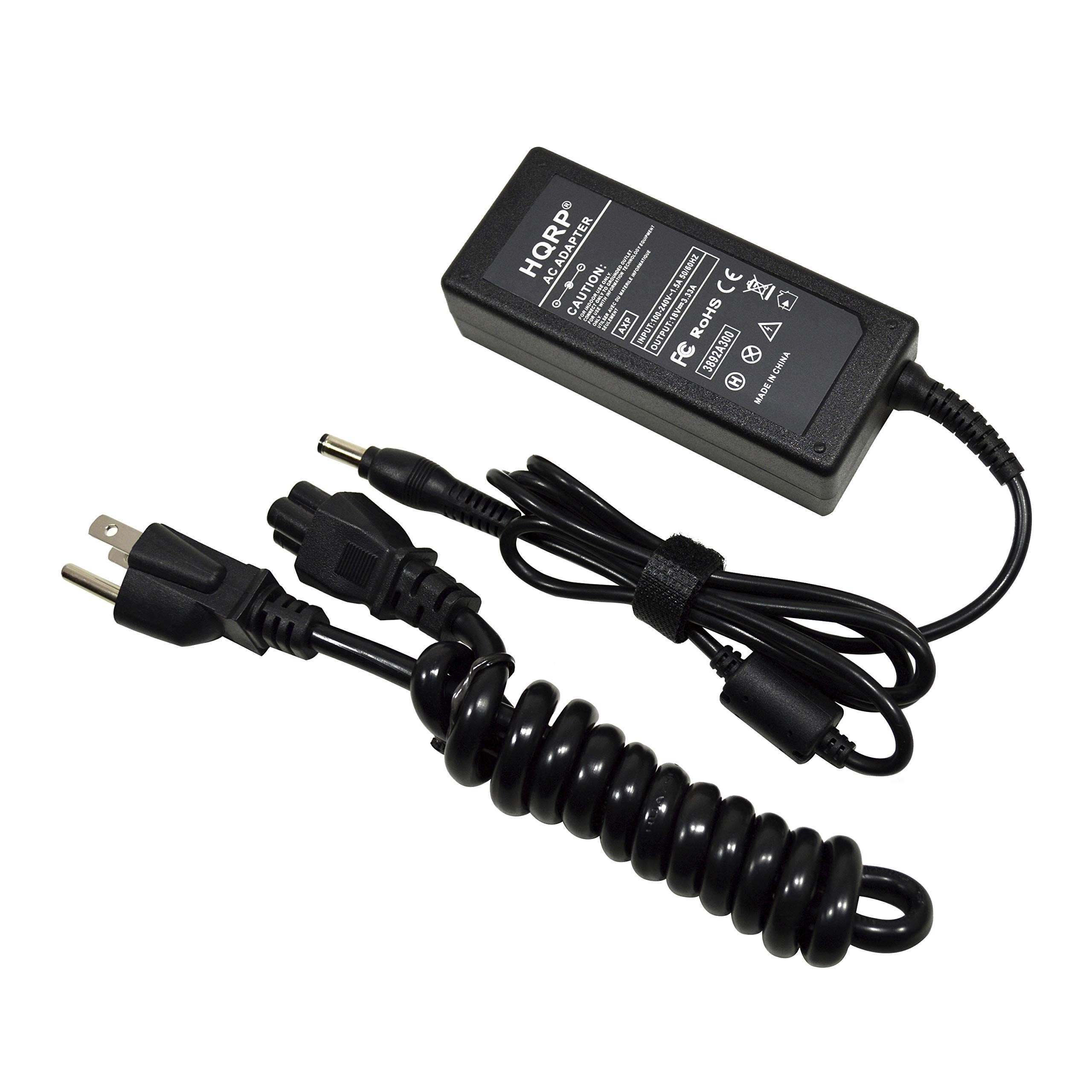 HQRP 18V AC Adapter Compatible with Insignia NS-SB314 NS-SB316 NS-SB515 NS-HSB318 Soundbar Home Theater Speaker Sound-Bar Power Supply Cord Adaptor NSSB316 + Euro Plug Adapter