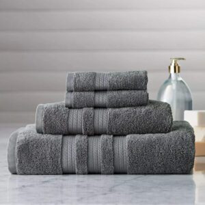 Member's Mark Hotel Premier Collection 30" W x 58" L 100% Cotton Luxury Bath Towel, Grey