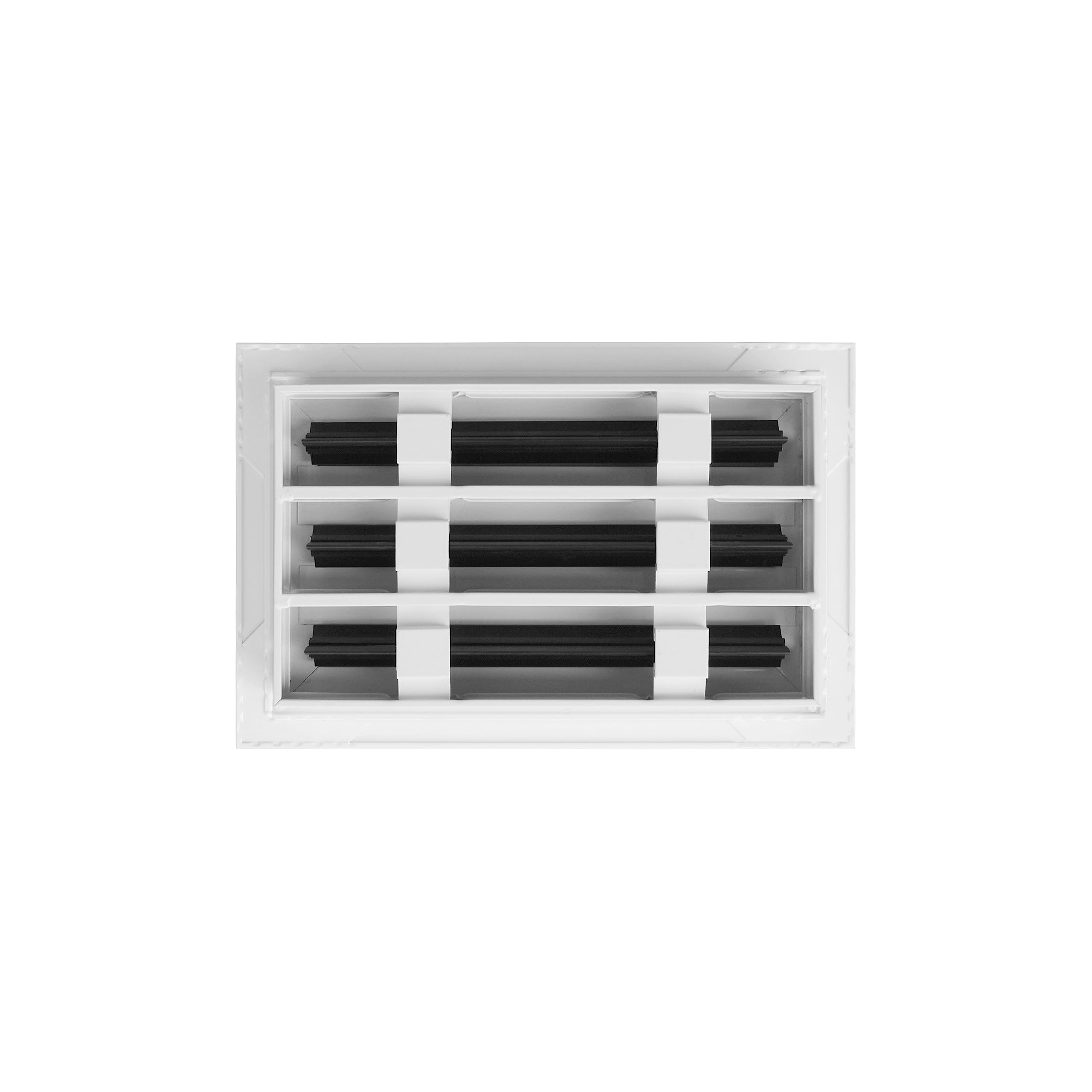 BUILDMART - 10x6 Modern AC Vent Cover - Decorative White Air Vent - Standard Linear Slot Diffuser - Register Grille for Ceiling, Walls & Floors - Texas Buildmart