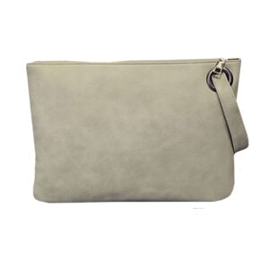 mily oversized clutch bag purse envelop clutch chain tote shoulder bag handbag foldover pouch gray