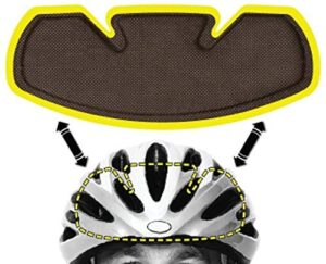 bicycle & bike helmet sweat liner by nosweat - made in usa - patented sweatlock technology