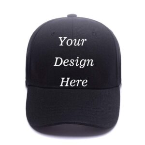 rr&ddxu customize your own design text, photos, image logo adjustable hat hiphop hat baseball cap (baseball black, one size)