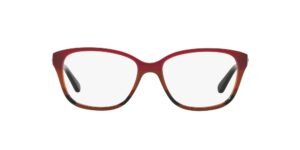 coach hc6103 prescription eyewear frames, burgundy tortoise gradient/demo lens, 54 mm