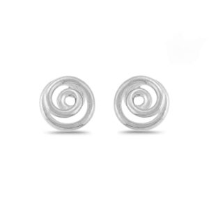 boma jewelry sterling silver spiral stud earrings