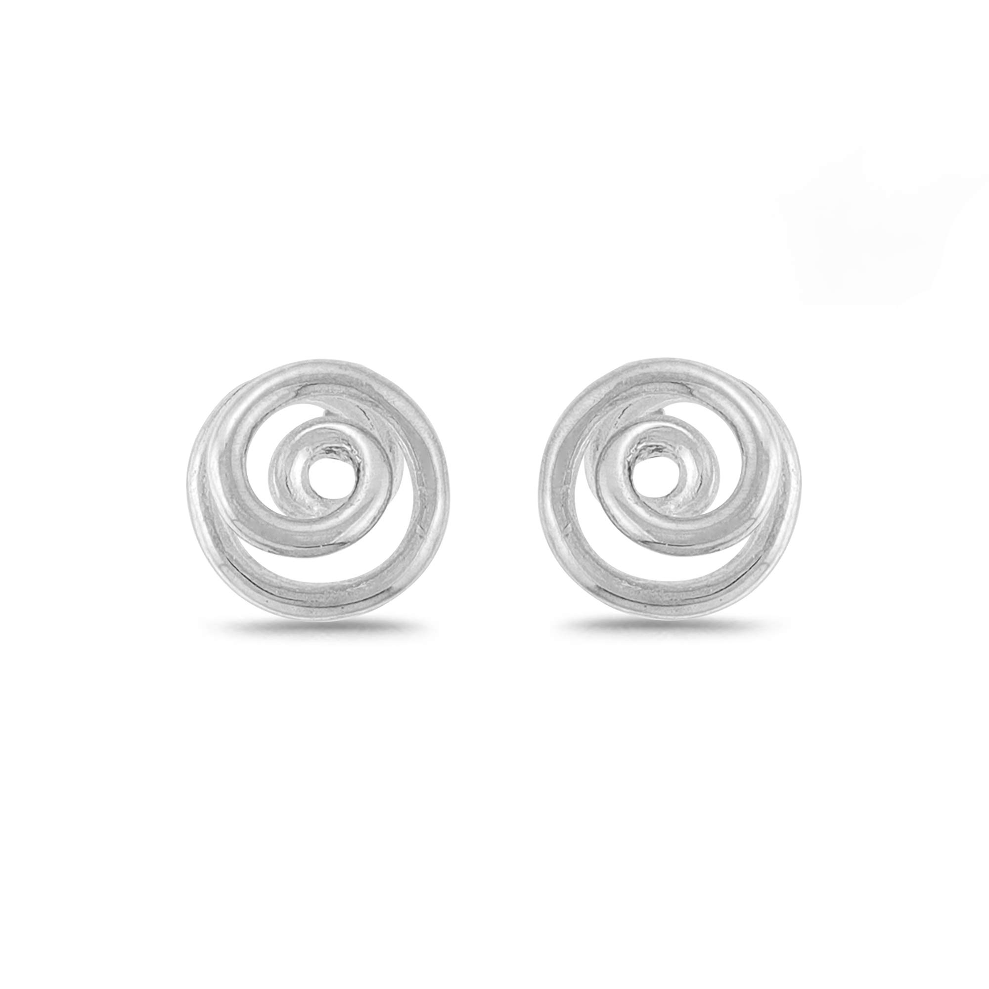 Boma Jewelry Sterling Silver Spiral Stud Earrings