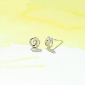 Boma Jewelry Sterling Silver Spiral Stud Earrings