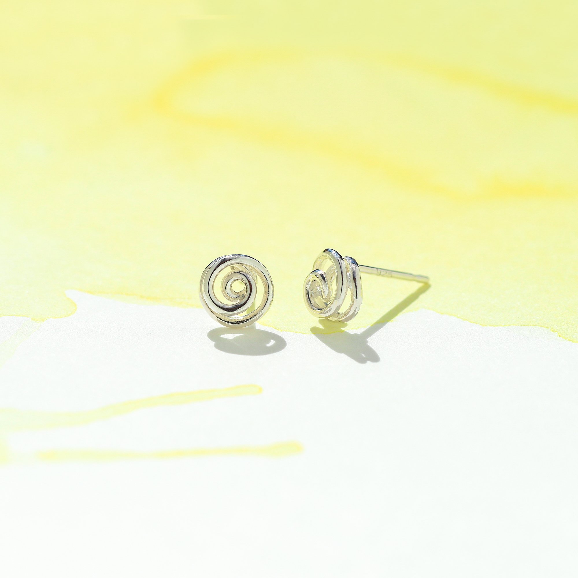 Boma Jewelry Sterling Silver Spiral Stud Earrings