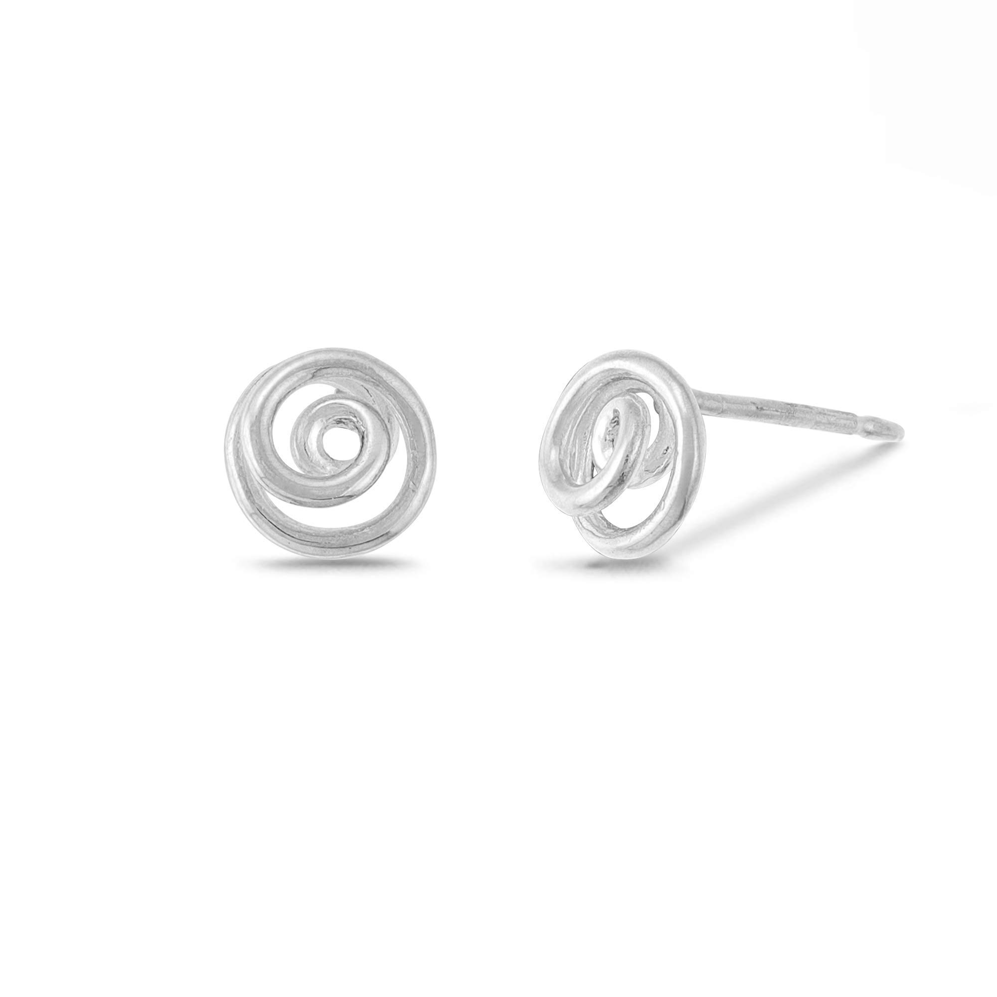 Boma Jewelry Sterling Silver Spiral Stud Earrings