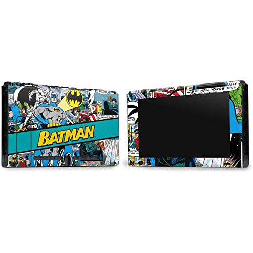 Skinit Decal Gaming Skin compatible with Nintendo Switch Bundle - Officially Licensed Warner Bros Batman Comic Book Design