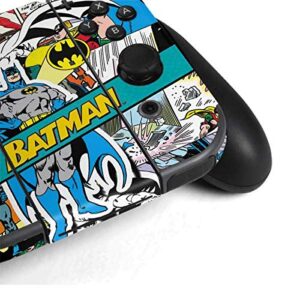 Skinit Decal Gaming Skin compatible with Nintendo Switch Bundle - Officially Licensed Warner Bros Batman Comic Book Design