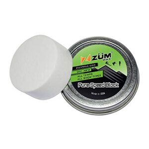 ZUMWax HIGH Speed Block Ski/Snowboard/Nordic/Cross-Country – Super Nano Racing Technology - Super-Fast!!! Environmentally Friendly & Non-Toxic! Fully TSCA Compliant!!!