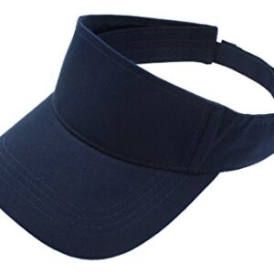 Top Level Sun Sports Visor Men Women - One Size Cap Hat,Navy