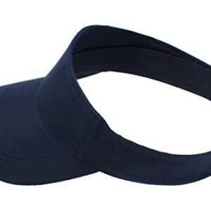 Top Level Sun Sports Visor Men Women - One Size Cap Hat,Navy