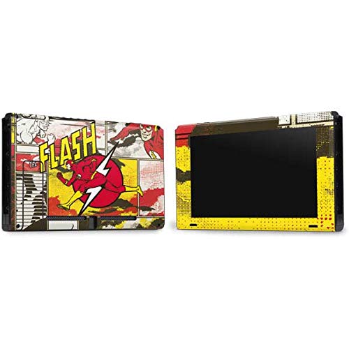 Skinit Decal Gaming Skin compatible with Nintendo Switch Bundle - Officially Licensed Warner Bros Flash Block Pattern Design