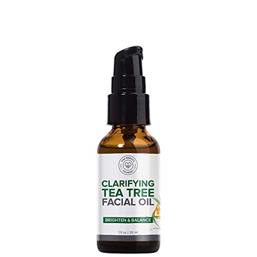 Beauty Foundry Clarifying Tea Tree Facial Oil, Targets Acne and Uneven Skin Tone, Antioxidant-Rich Beauty Oil, 1-fl oz/30ml (1 Pack)