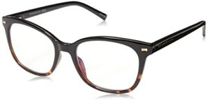 kate spade new york women's keadra square reading glasses, blk havan, 51 mm + 2.5