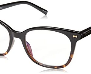 Kate Spade New York Women's Keadra Square Reading Glasses, BLK HAVAN, 51 mm + 2.5