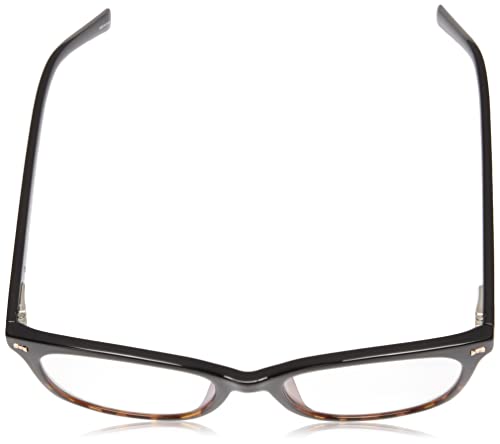 Kate Spade New York Women's Keadra Square Reading Glasses, BLK HAVAN, 51 mm + 2.5