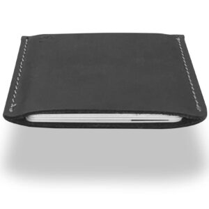 Modern Carry Leather Minimal Card Holder, Minimalist Wallet for Men & Women, Thin Credit Card Holder, Small Business Card Holder, Card Holder Wallet, Front Pocket Card Wallet - Full Protection (Black)