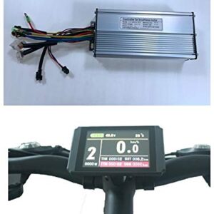 NBPOWER 48V 40A 1500W 2000W Brushless Sine Wave KT Controller with KT LCD8H Color Dsiplay,E-Bike Hub Motor Controller for Electric Bicycle Kit.