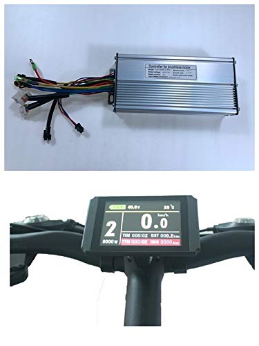 NBPOWER 48V 40A 1500W 2000W Brushless Sine Wave KT Controller with KT LCD8H Color Dsiplay,E-Bike Hub Motor Controller for Electric Bicycle Kit.