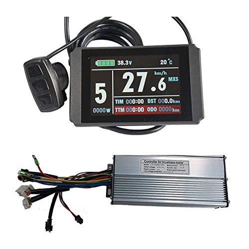 NBPOWER 48V 40A 1500W 2000W Brushless Sine Wave KT Controller with KT LCD8H Color Dsiplay,E-Bike Hub Motor Controller for Electric Bicycle Kit.