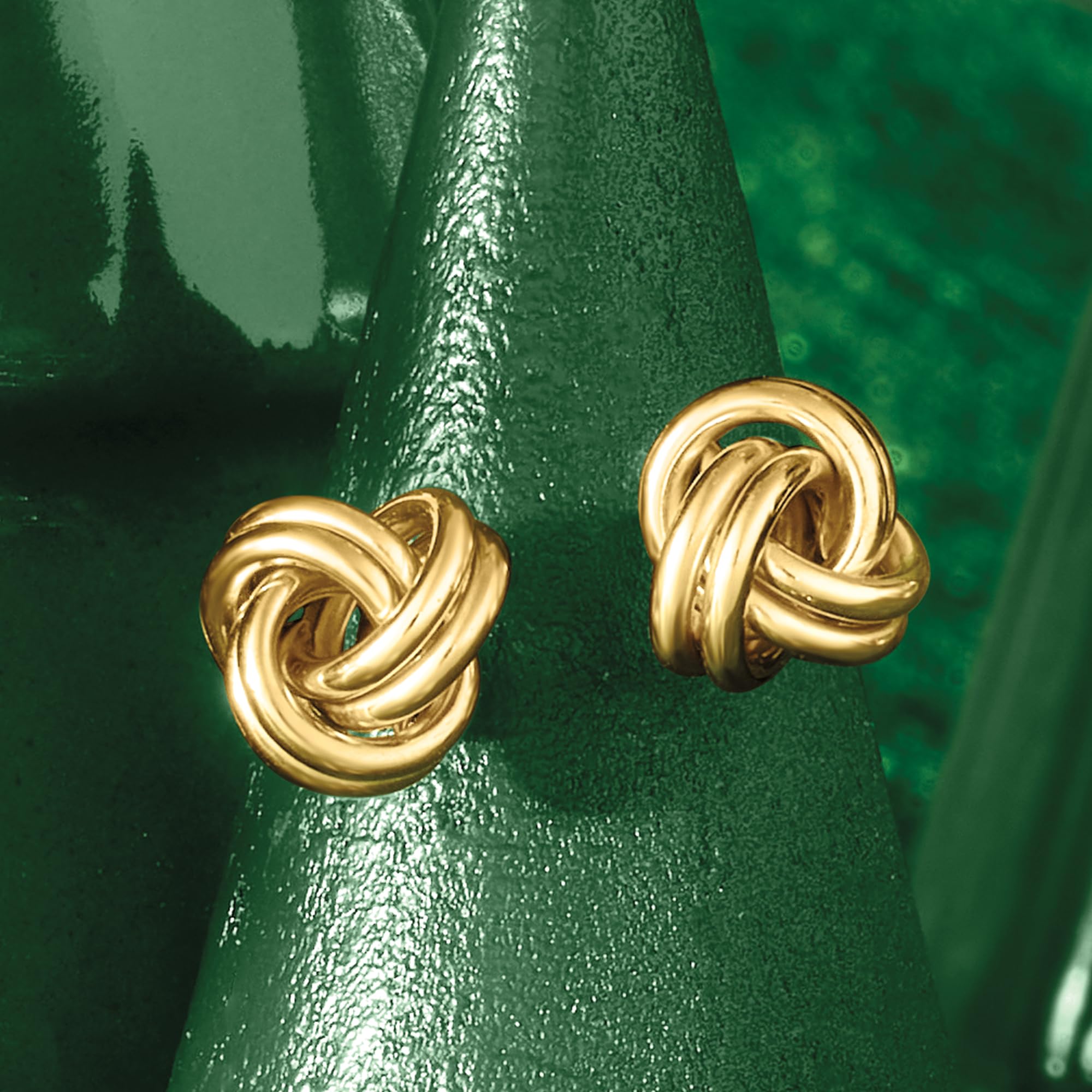 Ross-Simons 14kt Yellow Gold Love Knot Stud Earrings