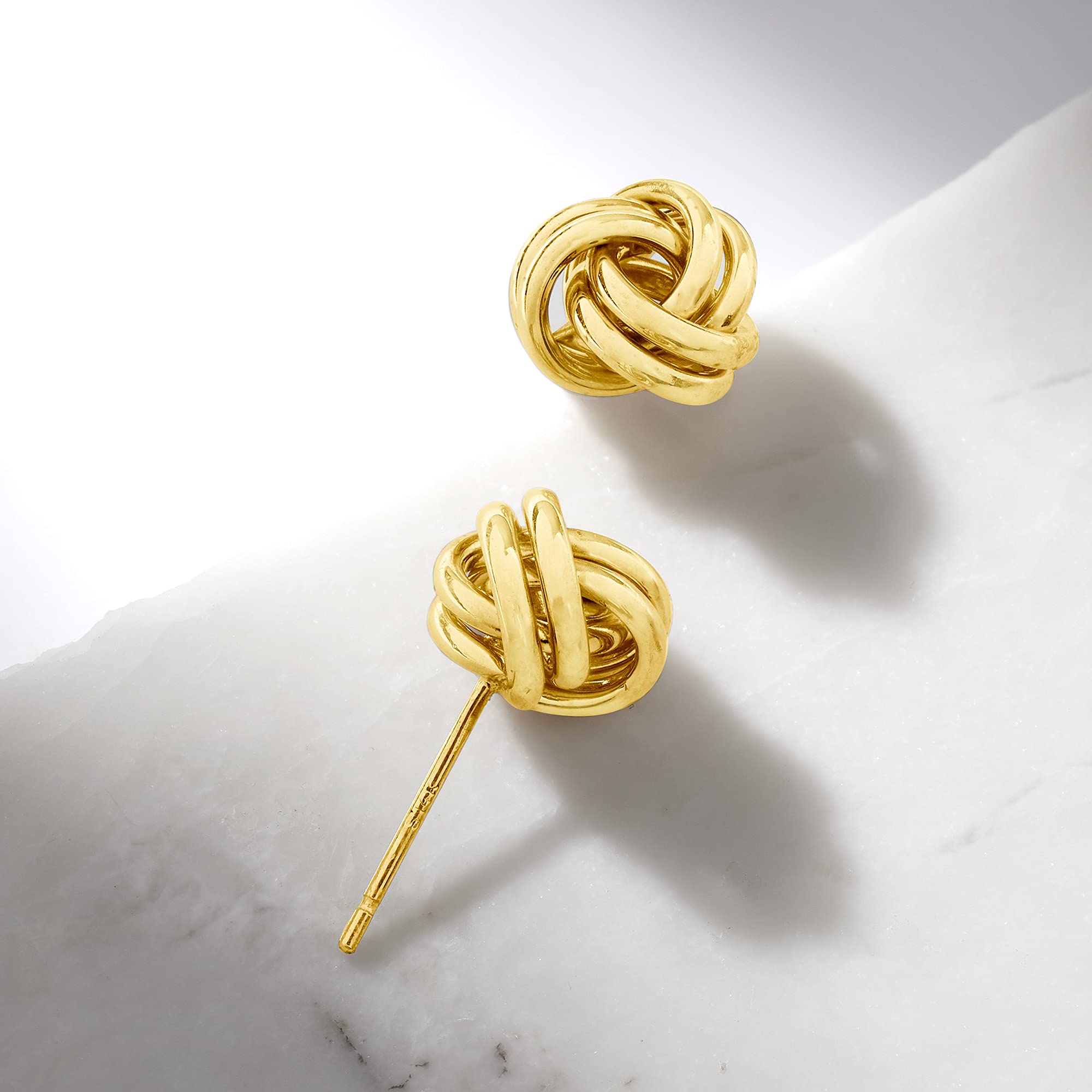 Ross-Simons 14kt Yellow Gold Love Knot Stud Earrings