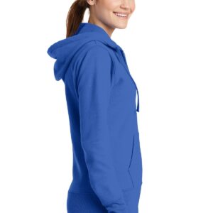 Port & Company Ladies Fleece Pullover Hooded Sweatshirt Royal