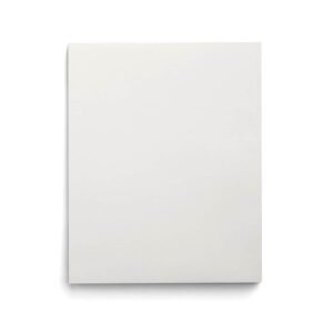 staples 578542 school grade 2 pocket folder white 25/box (50760/27537-cc)