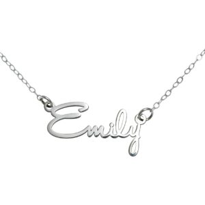 aj's collection name necklace personalized sterling silver custom name necklace