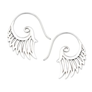 novica artisan handmade .925 sterling silver drop shaped from indonesia animal themed sea life earrings