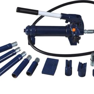 TCE TCE70401 Torin Portable Hydraulic Ram: Auto Body Frame Repair Kit with Blow Mold Carrying Storage Case, 4 Ton (8,000 lb) Capacity, Blue