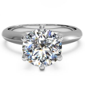 espere 3 ct cz solitaire engagement ring sterling silver white gold plated size 5