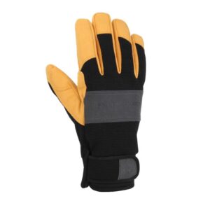 carhartt men's wb dex glove,black-barley,large