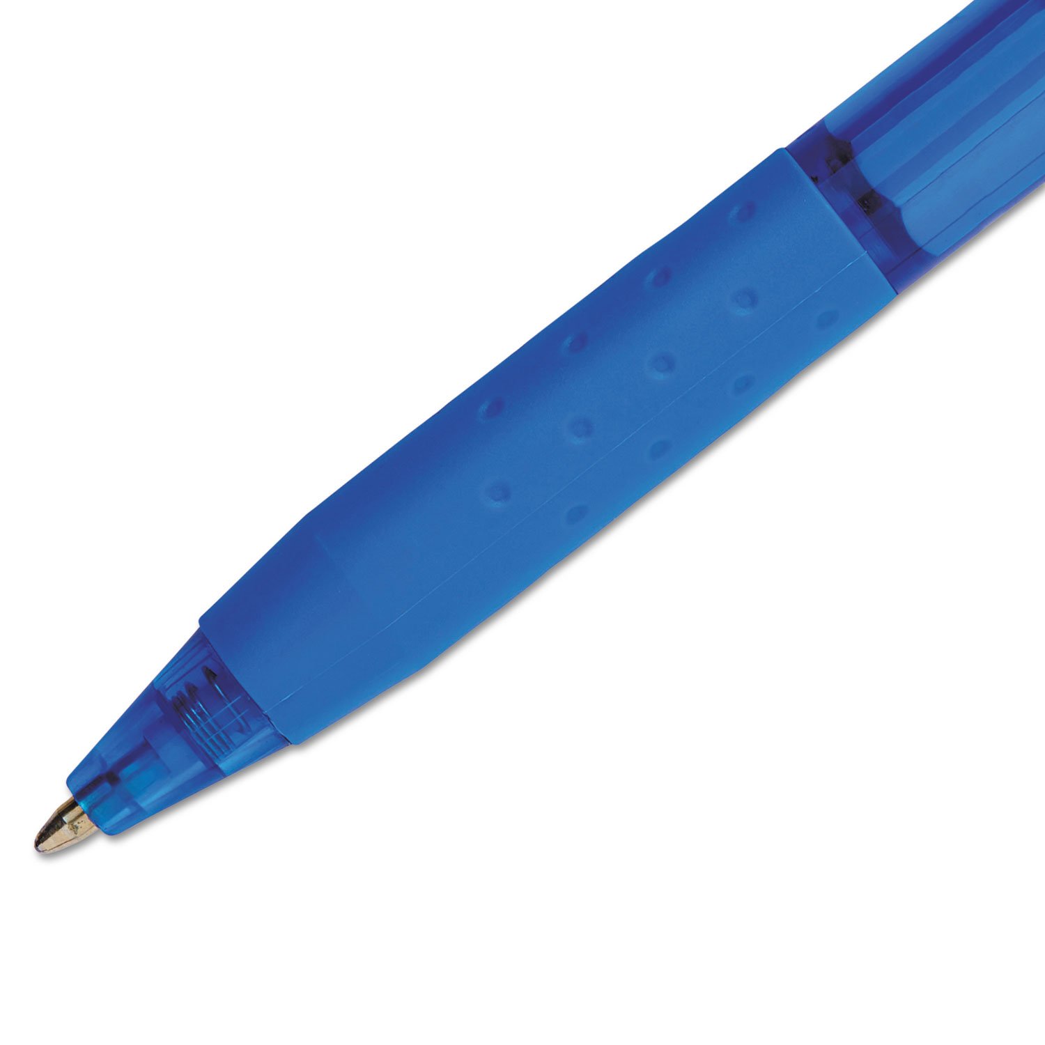 Paper Mate® InkJoy™ 300 RT Retractable Pens, Medium Point, 1.0 mm, Translucent Blue Barrels, Blue Ink, Pack Of 12