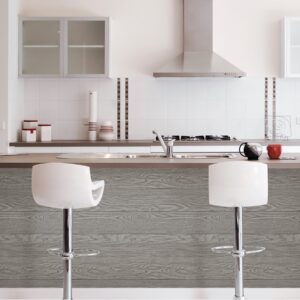 NuWallpaper NU2240 Salvaged Wood Peel & Stick Wallpaper, Grey