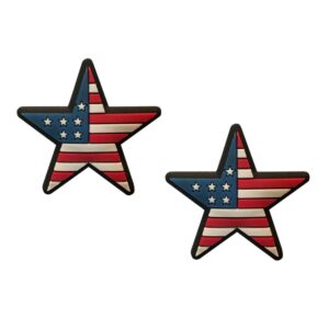 racket expressions - tennis dampener string shock absorber for racket - tennis racket string dampener, tennis dampers, tennis themed gifts, tennis accessories - pack of 2 american flag star